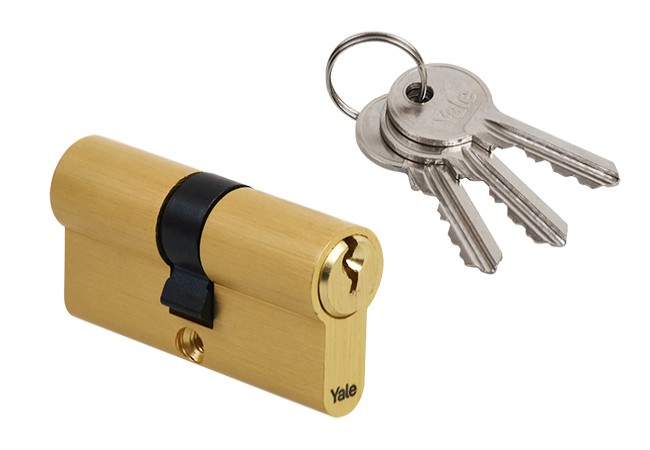 Sparta : Yale Y150, brass - Yale Y150 30/40 brass cylinder blister ...