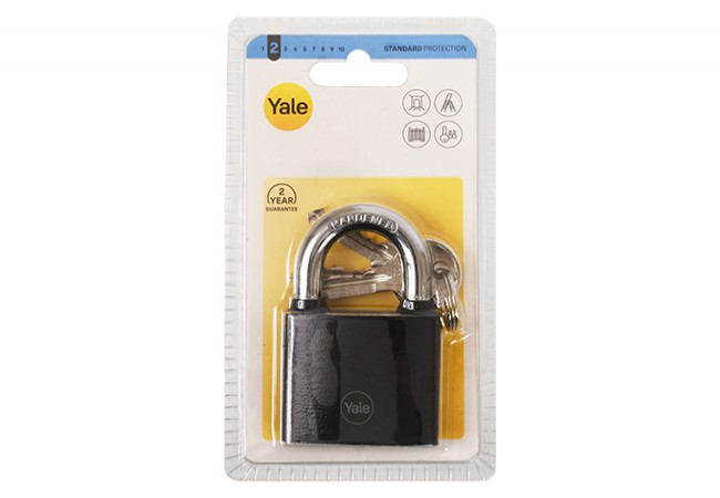 Sparta : YALE ASSA ABLOY - Iron Shackle Padlock YALE Y111B/60/132/1 ...